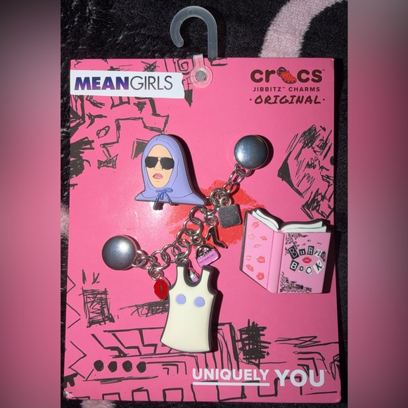 CROCS | Other | Mean Girls Crocs Jibbitz 4pack Damien Burn Book Reginas ...